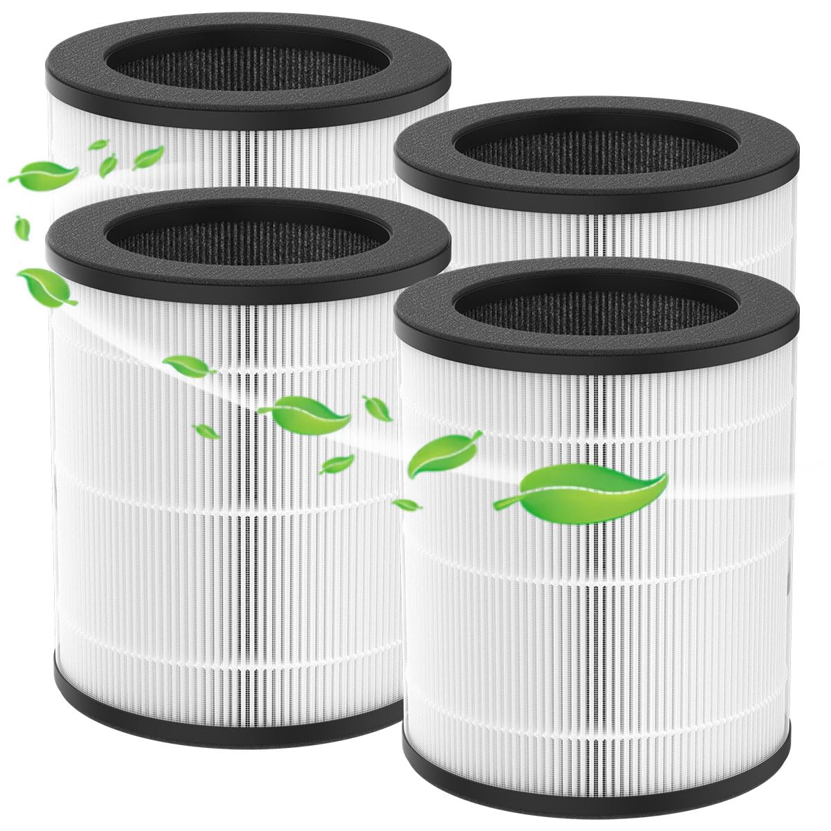 CLEARBREEZE KJ80 Filter Replacement, 3-in-1 KJ80 H13 HEPA Filter High Efficiency Air Pur-ifier Filter Replacement for Druiap KJ80, Compared to Part# AF3080, 4 Pack