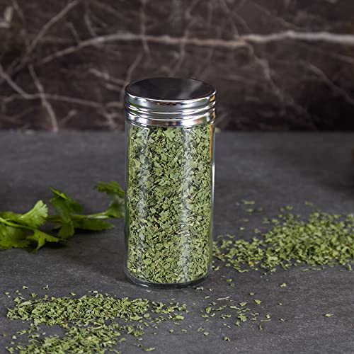 Shoes for Crews RSVP International Kitchen Storage Collection Glass Spice Jars, Round, 3-Ounce