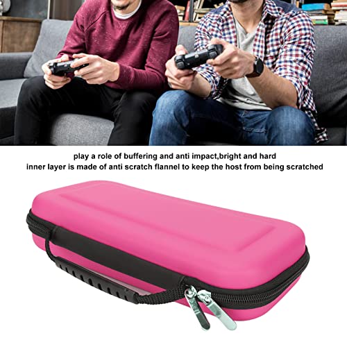 Carrying Storage Bag , Double Zipper Durable Scratch Resistant Protective Bag Large Space for Host(Pink)