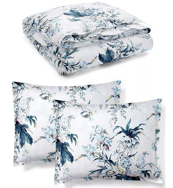 Lauren Ralph Lauren Eden Botanical 3 Pc Full Queen Duvet Cover Set 100% Cotton (Queen (U.S. Standard))