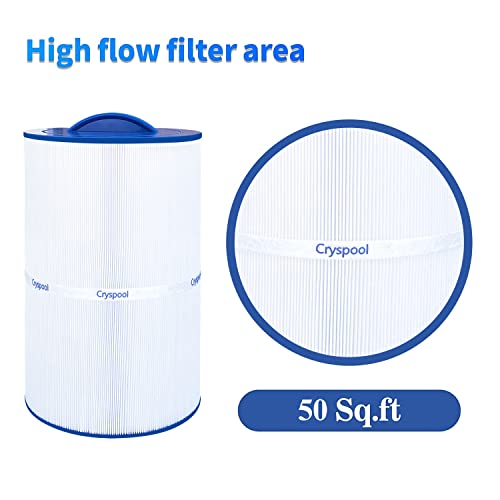CRYSPOOL Spa Filter Compatible with Caldera 50, Caldera Spas, C-7350, 1019401, 73532, PCD50N, FC-3963, 50 sq.ft hot tub Filter, 1 Pack