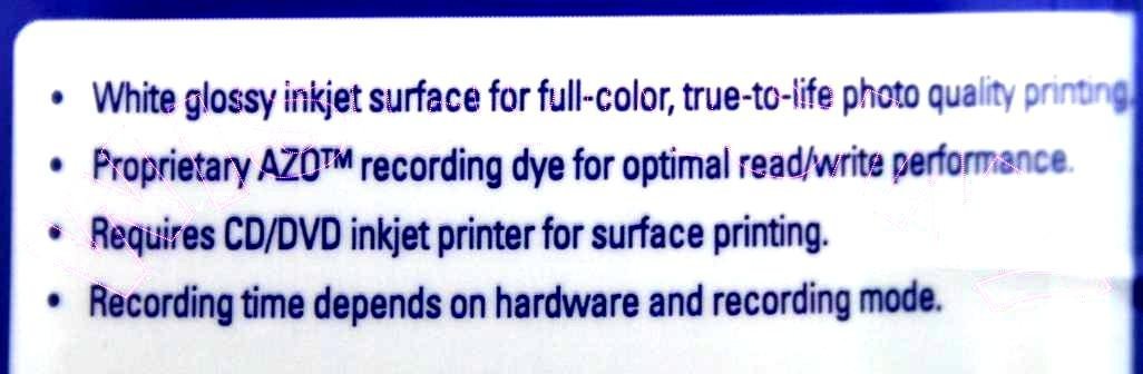 Verbatim 96575 Inkjet Printable 100 Disc Spindle 16X DVD+R White