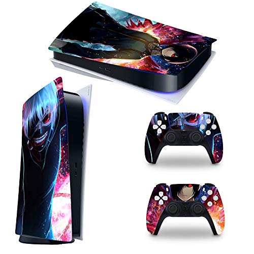 City Ghoul PS5 Digital Edition Whole Body Vinyl Skin Sticker Decal Cover for Playstation 5 Digital Edition System Console and Controllers