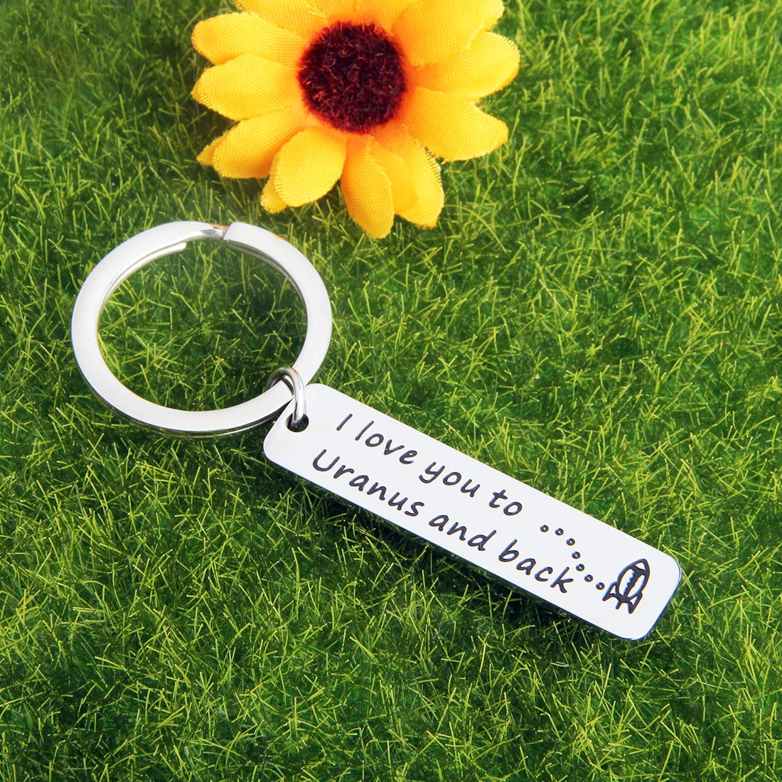 Boyfriend Gift I Love You To Uranus And Back Couple Keychain Gifts for Girlfriend (keychain)