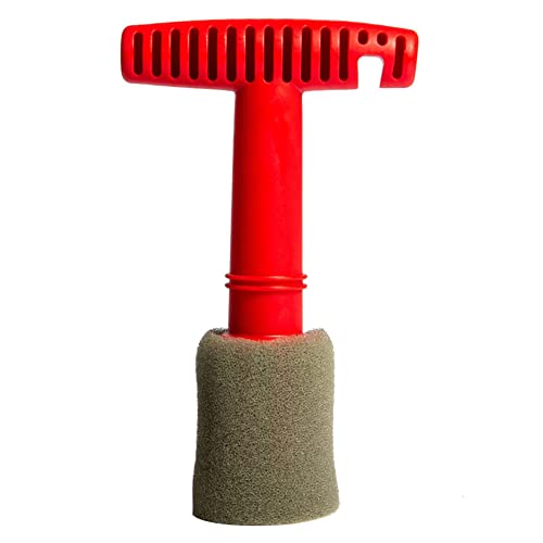 Gigicloud Car Lug Nut Wheel Cleaning Brush, Car Washing Embedded Steel Ring Screw Cleaning Brush with Handle Lug Nut Car Wheel Detailing Brush Car Nut Wheel Cleaning Tool Kit