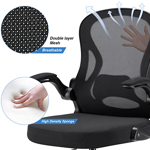 Fefances Drafting Chair Tall Office Chair for Standing Desk Chair Adjustable Height Stool Chair Black