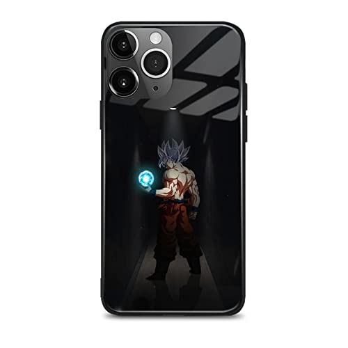 HEMINJYJEF Top Popular Japanese Anime Role Cool Unique Design Anti-Drop Cover Shell Manga Pattern Non-Slip Glossy Glass Protective Phone Case for iPhone 14 Pro Max