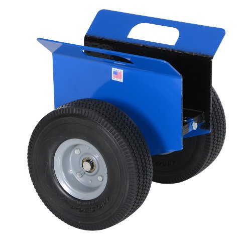Vestil PLDL-HD-4 Steel Plate and Slab Dolly with Foam Wheels, 500 lbs Load Capacity, 14-1/4" Height, 12" Length x 13-5/8" Width