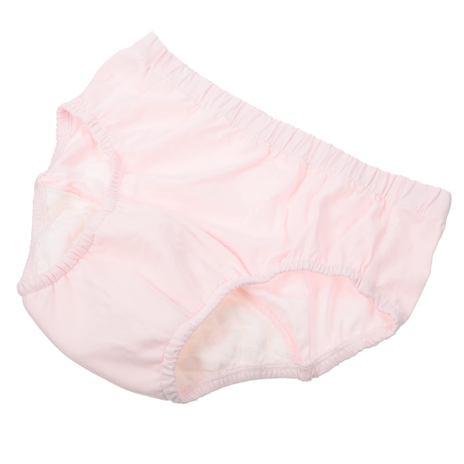 Healifty Adult Diapers Cotton Underwear Leak Diapers Adult Cloth Diaper Cover Active Waterproof Leakproof Pants for Adults Elderly Pink L
