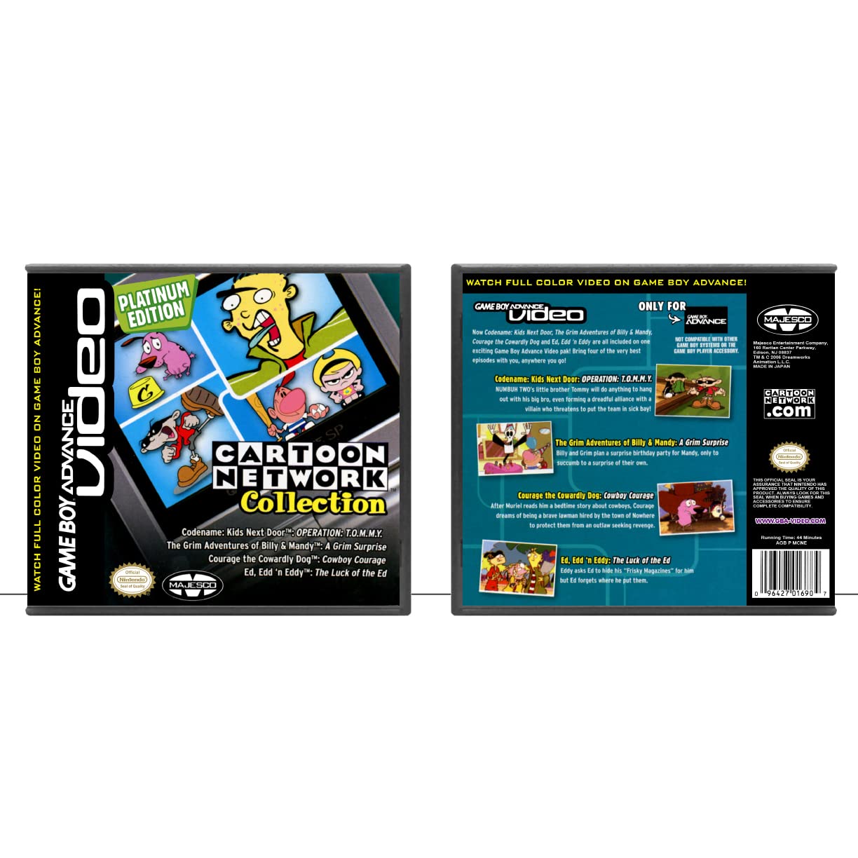 Cartoon Network Collection Platinum Edition | (GBAV) Game Boy Advance Video - Game Case Only - No Game