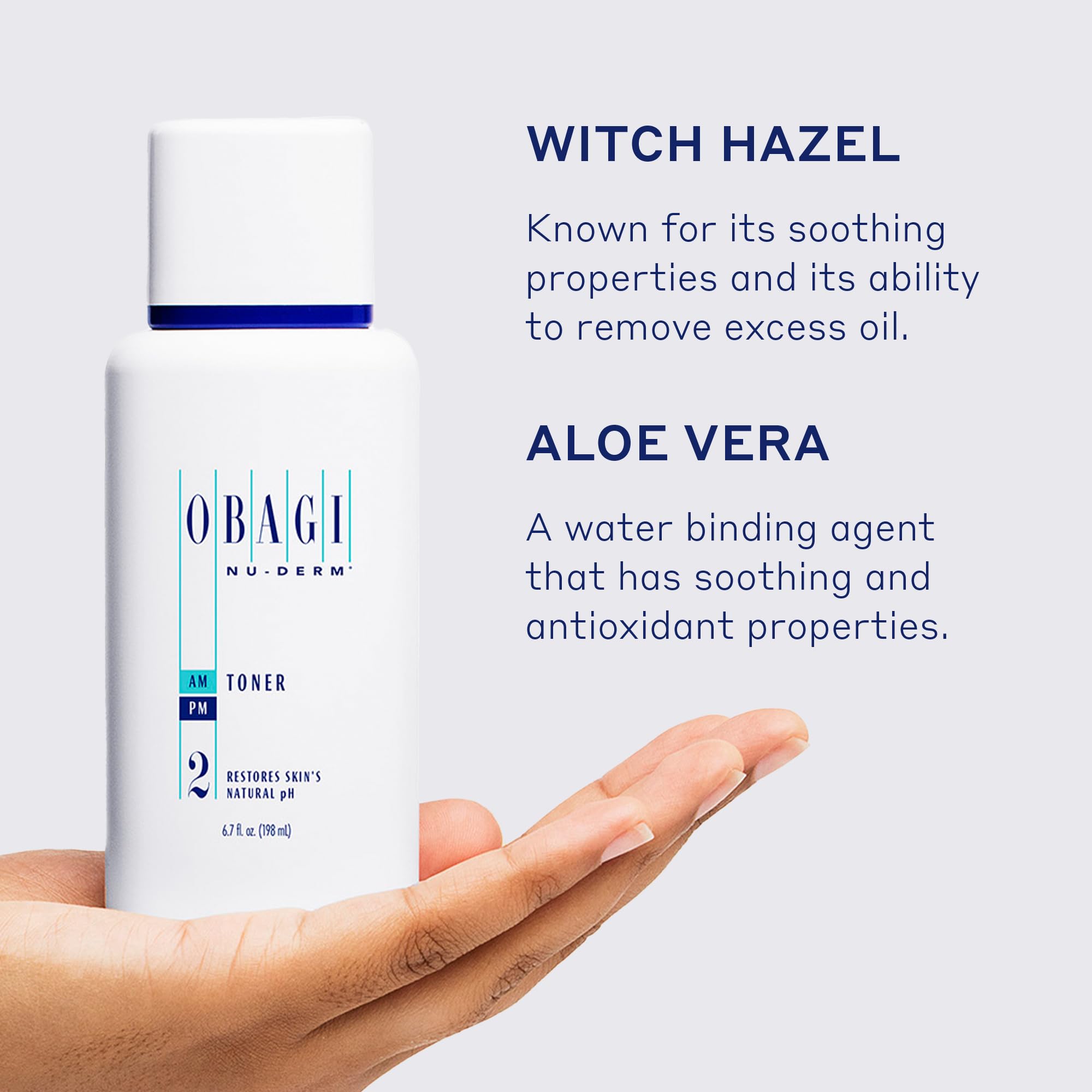 Obagi Nu-Derm Toner β Alcohol-Free, Balancing Nondrying Toner with Witch Hazel & Aloe Vera, Safe for Sensitive Skin β 6.7 oz