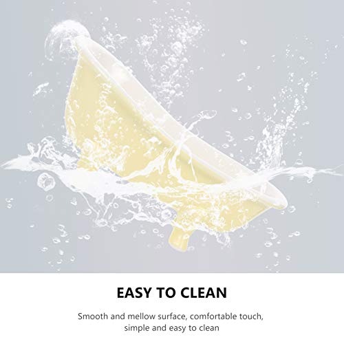 Hemoton Wine Cups Yellow Ceramic Dessert Bowls Bathtub Shape Food Serving Bowl Reusable Ice Cream Bowl Household Candy Bowl Dish Appetizer Bowls for Home Restaurant Trifle Bowl