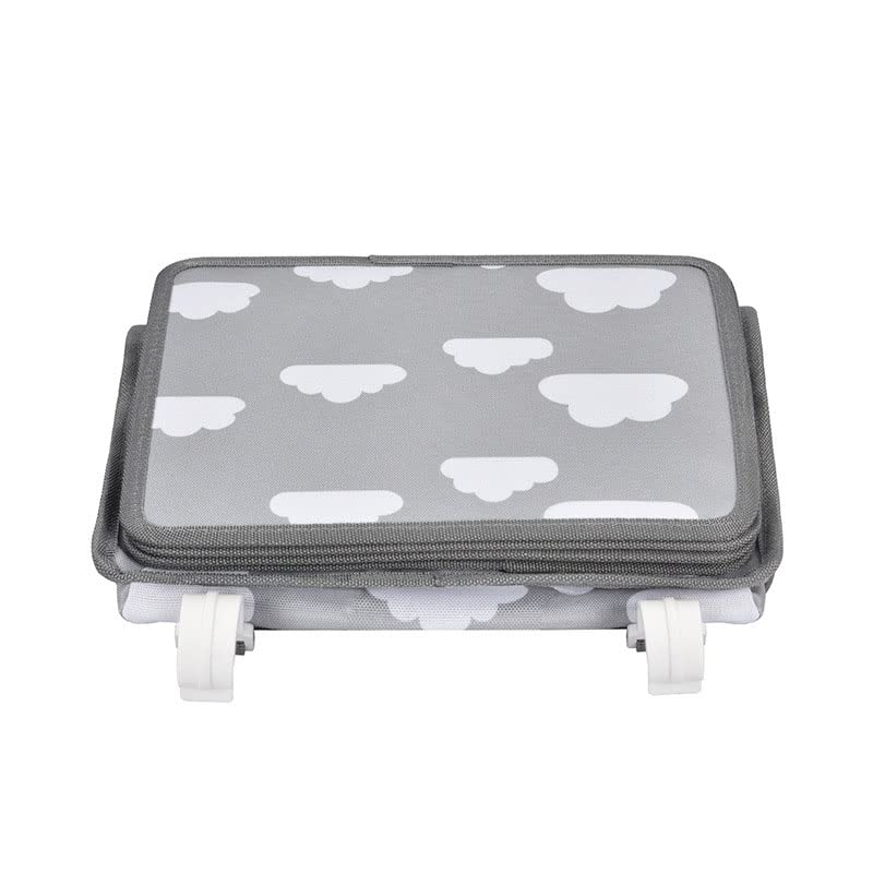 Hanging Organizer for baby Diaper Changing Table & Crib-Multiple Pockets-Diaper Holder for Newborn Baby Boy & Girl- 20x5.12x26 inches, Grey, BH1052