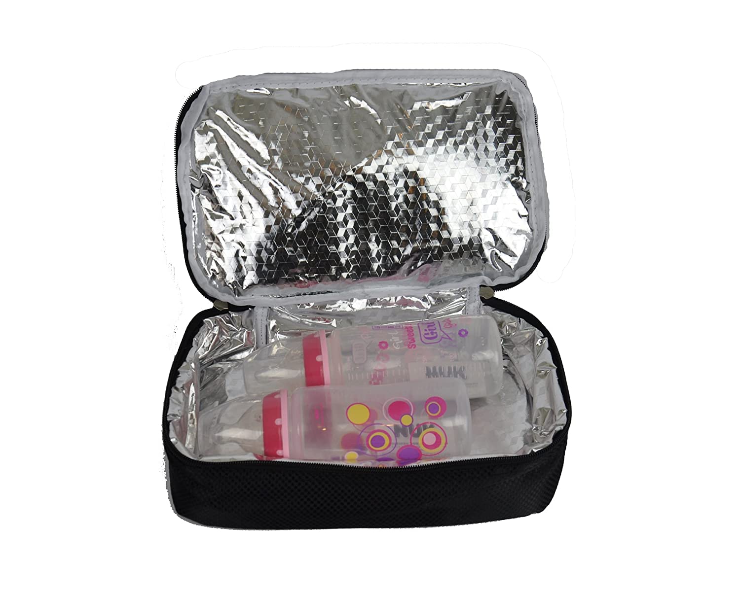 Obersee Diaper Bag Organizer, Breastmilk Cooler Bag Insulated Baby Bottle Bag, Easily Attaches to stroller, Multifunctional diaper bag, Portable for Work, Travel & Daycare