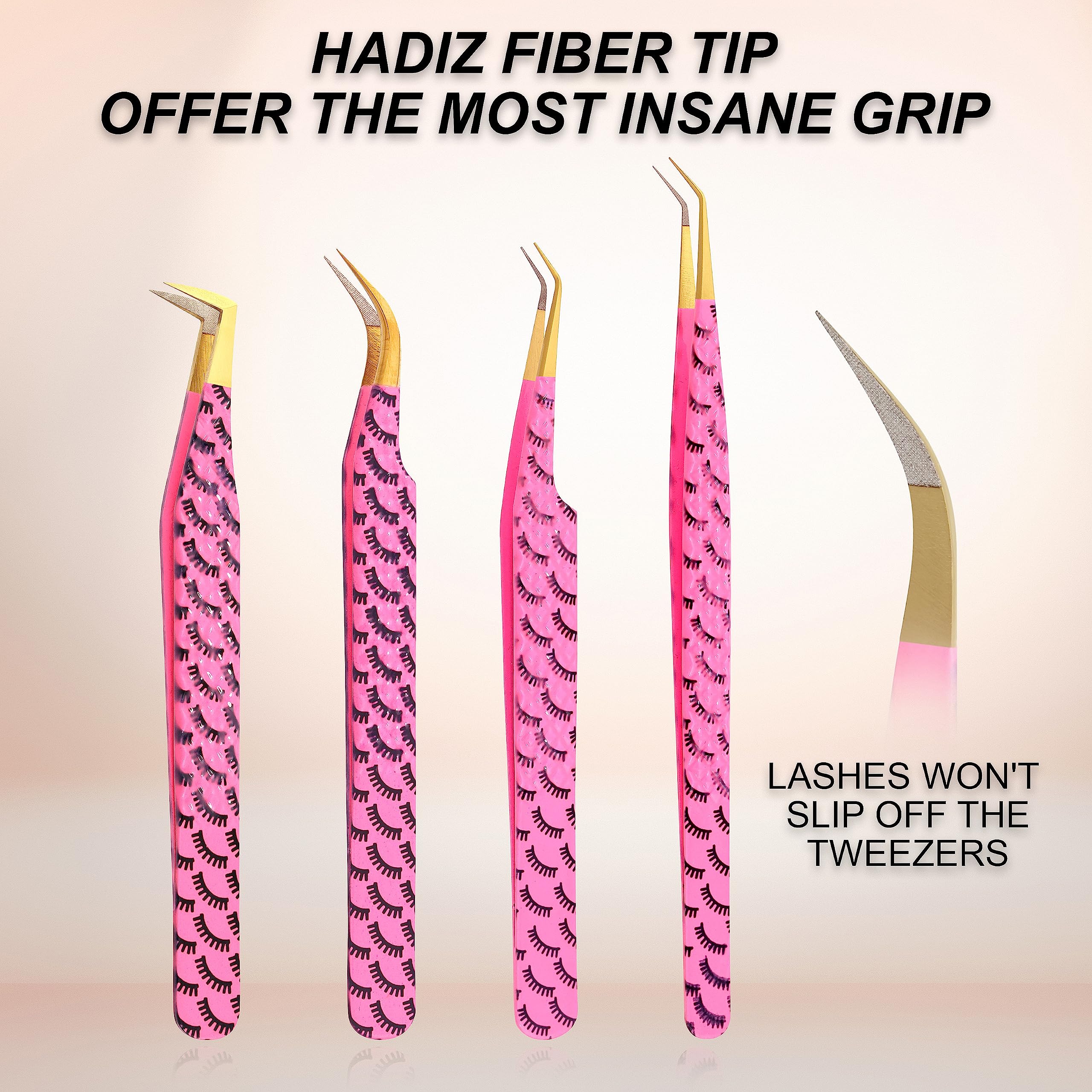 Fiber Tip Eyelash Extension Tweezers (Art Colour)