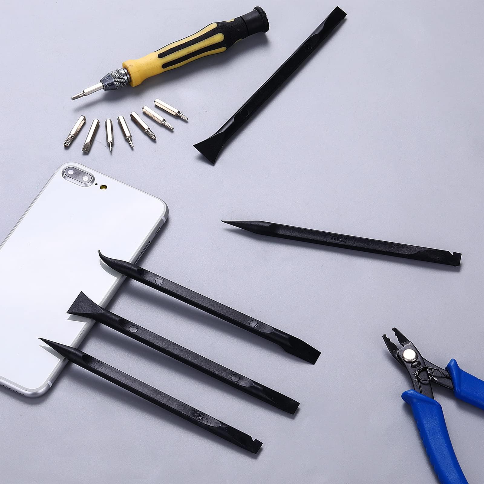 Plastic Scraper Tool Scratch Free Cleaning Pen-Shaped Scraper Tool Stiff Multipurpose for Tight Spaces Scraper Small Plastic Scraper Tool, Perfect for Removing Oil Stains, Labels, Paint