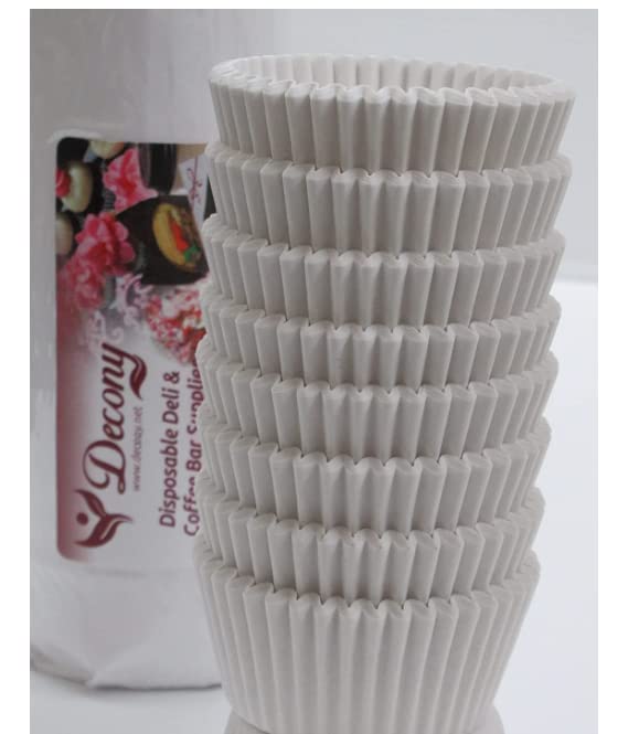 Cupcake Liners 500 pc. USA MADE - Fluted Cupcake Holder Cups for Baking Muffins, Brownies, Food-Grade, Odorless, Non-Stick, Quick-Release Paper - Fits Standard Pans, 2'' x 1.25 ",