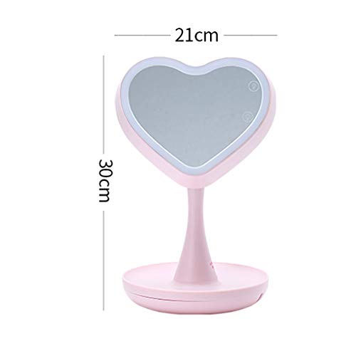 COTCLO Makeup Mirror-Lighted Makeup Mirror - Vanity Cosmetic Mirror with Magnification, Double Sided Mirror/B