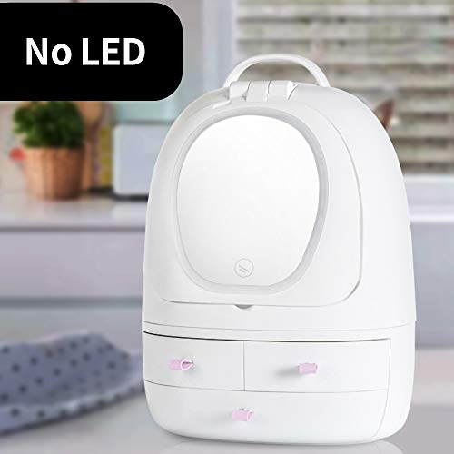 COTCLO Mirror with Light Makeup Mirror with Led Light for Makeup Led Makeup Mirror Light Storage Box/a