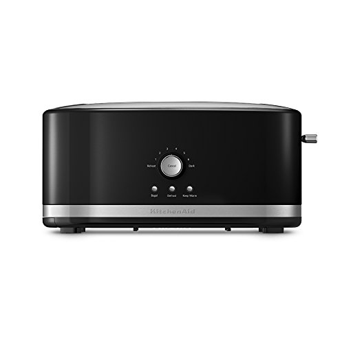 KitchenAid KMT4116OB 4 Slice Long Slot Toaster with High Lift Lever, Onyx Black