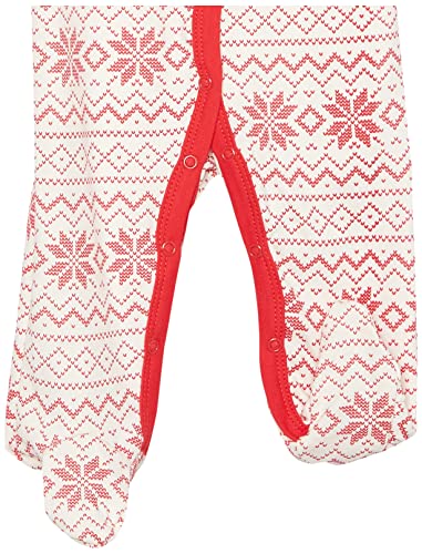 Hudson Baby Unisex Baby Cotton Sleep and Play, Reindeer, 0-3 Months