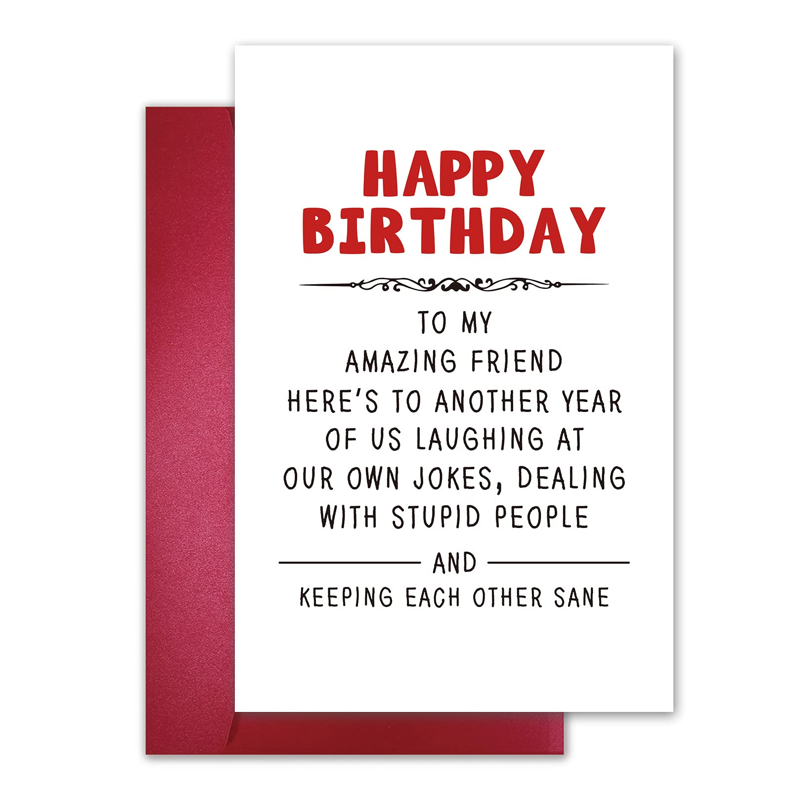 Happy Birthday Friend, Funny Birthday Card for Friend, Best Friend Birthday, BFF Card