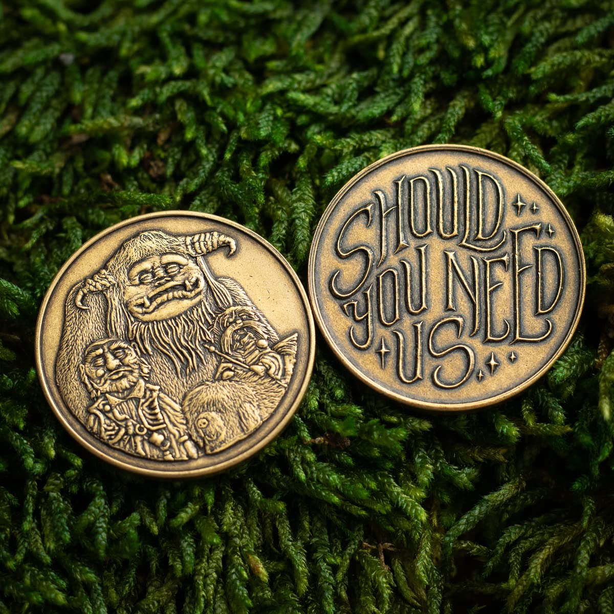 Labyrinth | Should You Need Us Bronze Friendship Token