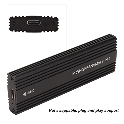 BOTEGRA SSD Enclosure, SSD Case Easy to Install Efficient Heat Dissipation for PC