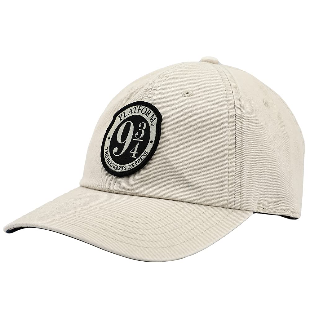 Bioworld Harry Potter 9 3/4 Patch Dad Hat for Men Brown