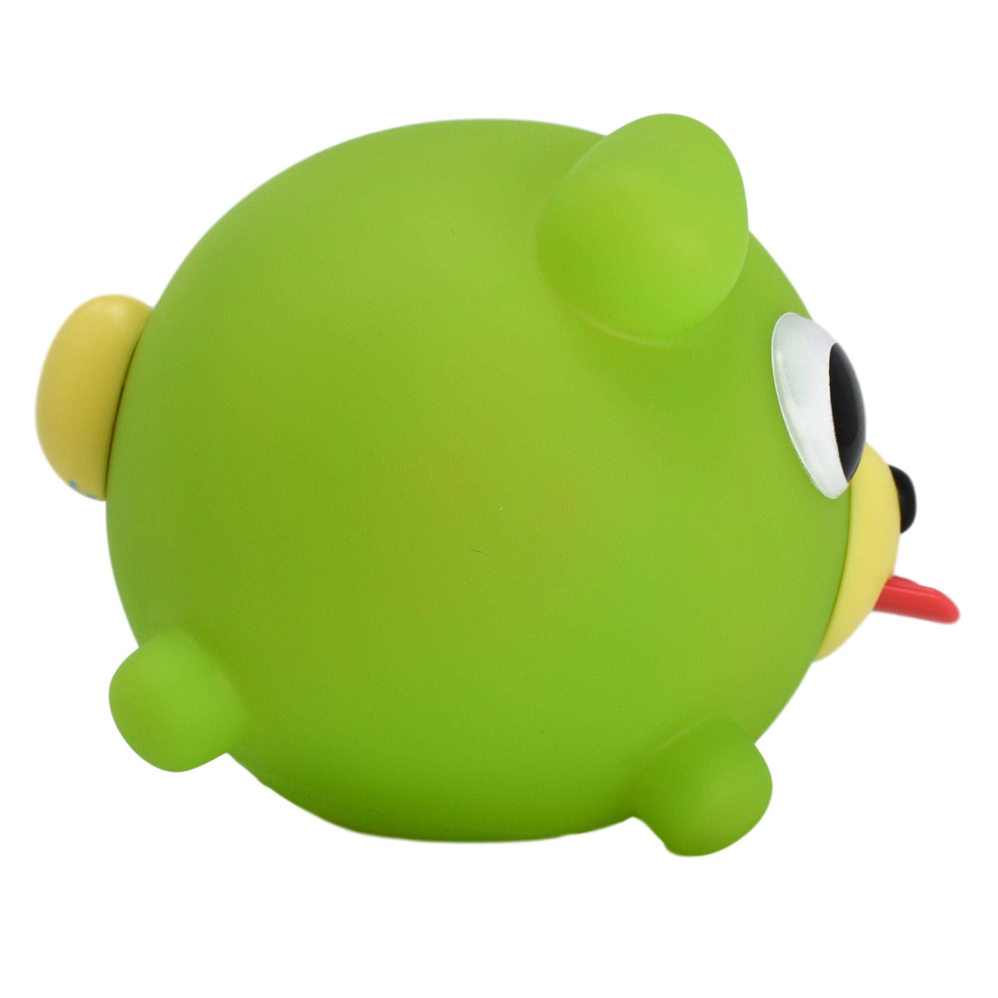 Jabber Ball Sankyo Toys Squeeze and Play Sound Ball - Neon Green Dog