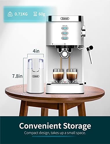 Electric Coffee Grinder Stainless Steel Blade Grinder for Coffee Espresso Latte Mochas, Noiseless Operation.GECGI140-U-1