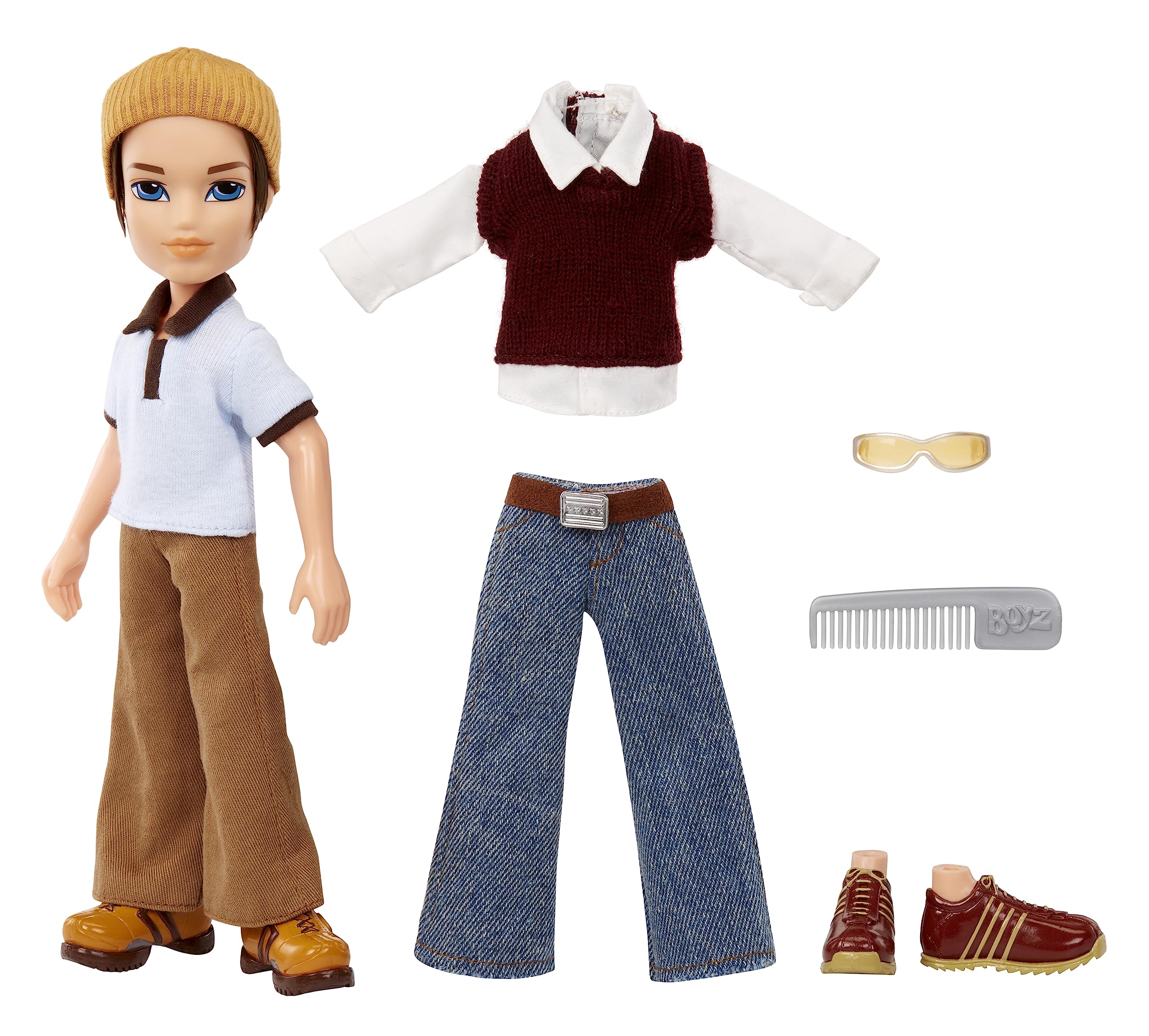 Bratz Original Fashion Doll Koby Boyz Series 3 with 2 Outfits and Poster, Collectors Ages 6 7 8 9 10+