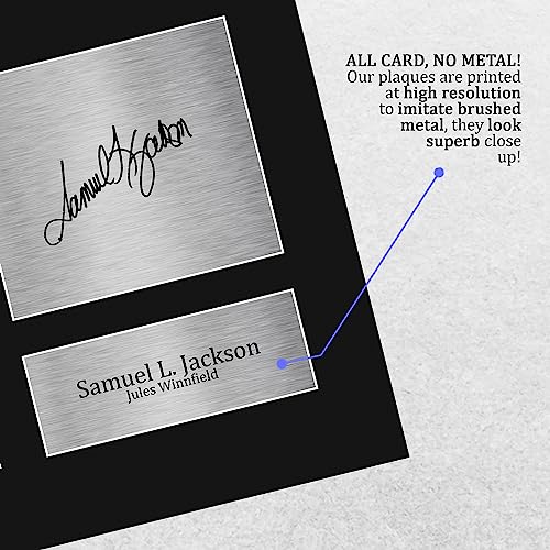 HWC Trading Samuel L Jackson Pulp Fiction Gifts Printed Signed Autograph Picture for Movie Memorabilia Fans - US Letter Size