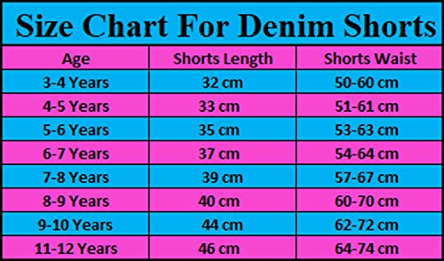 Girls Paperbag Denim Shorts Sand Short High Waist Belted Paper Bag Hot Pants