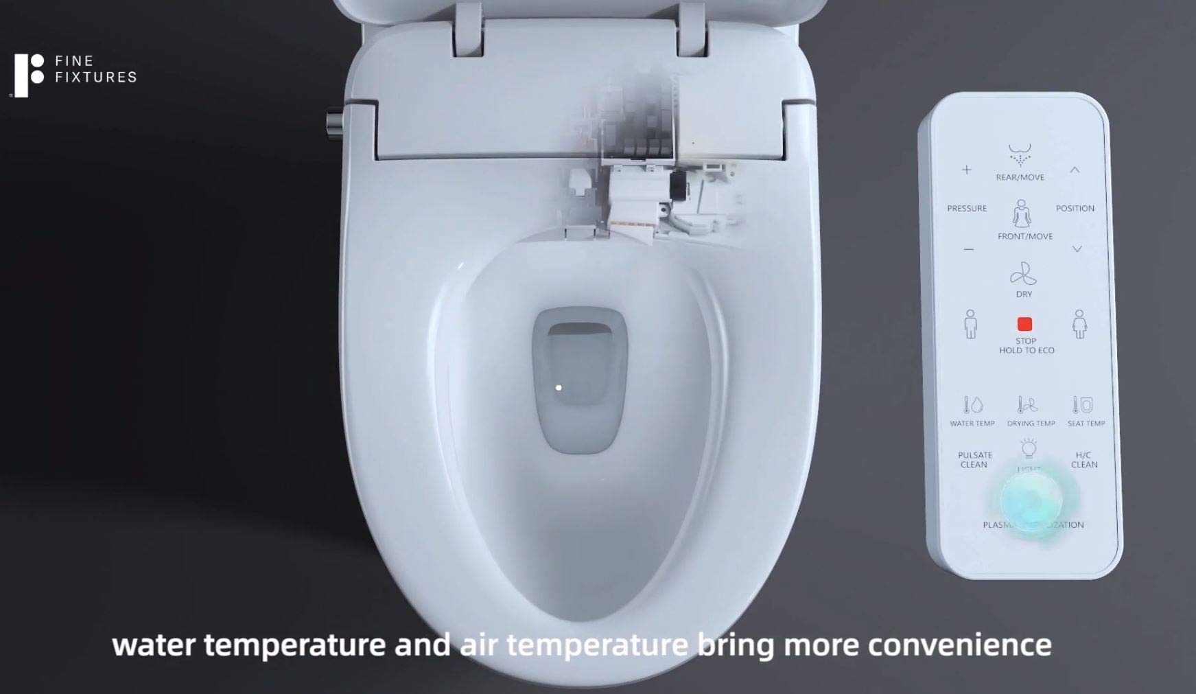 Fine Fixtures Smart Toilet Bidet Seat - Elongated.