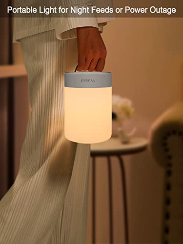 YYDSKIT Nursery Night Light for Kids Color Changing Rechargeable Touch Lamp for Newborn Baby Nursery Lamp Lasting Up to 100Hours Bedside Nightlight