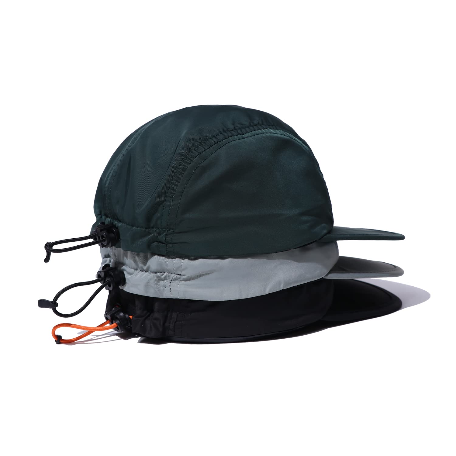 Clakllie Lightweight Flat Bill Dad Hats Quick Dry Baseball Cap Summer Outdoor Camper Cap 4-Panel Running Hat Cycling Cap,Gray