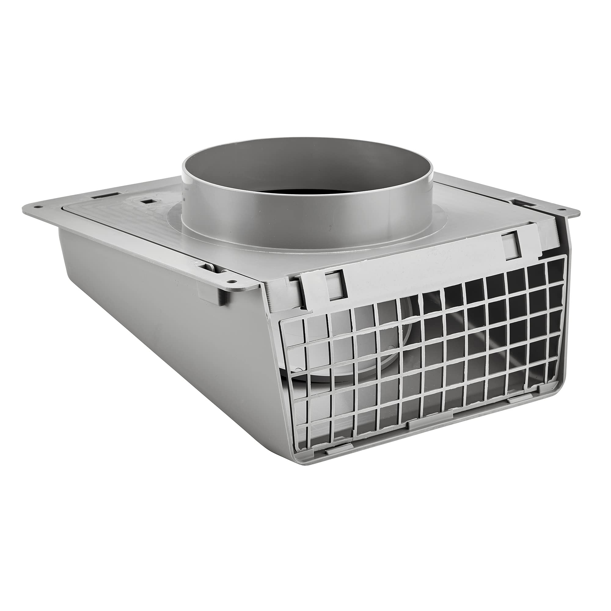 Lambro W/Damper 351G/351GR 6-Inch Plastic Wall Cap, 1 Count (Pack of 1), Gray