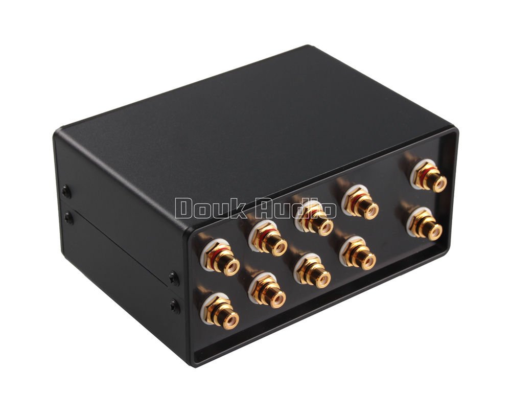 Nobsound Stereo 1-IN-4-OUT RCA Audio Splitter/Switcher Selector Passive Preamp