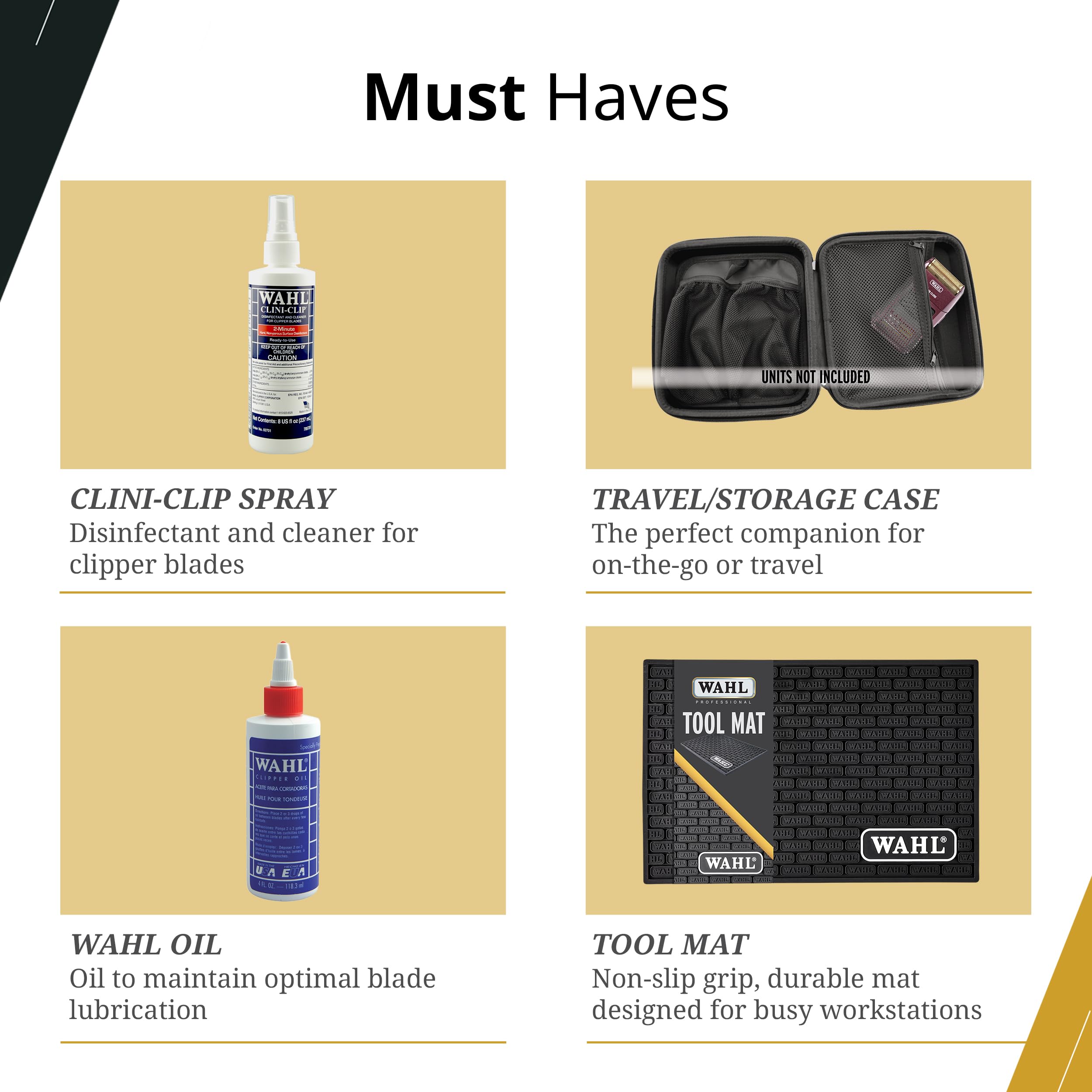 Wahl Professional Standard Trimmer Blade Set #1046 – Great for Professional Stylists and Barbers.
