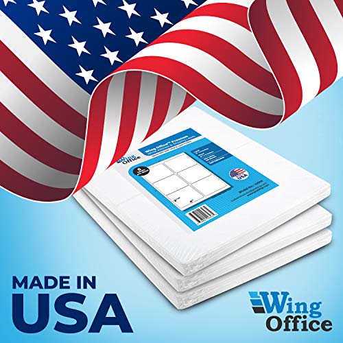 Pro Office Shipping Labels for Printers - Premium 600 Self Adhesive - Laser and Ink Jet Printers, White, Made in USA, 3.33 x 4 Inches, Pack of 600, Same Size As 8164 and More