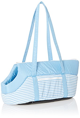 Parisian Pet Malibu Striped Carrier, Blue
