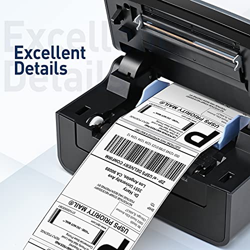 iDPRT Shipping Labels - 4×6 Thermal Direct Shipping Label, Fan-Fold Labels, Thermal Shipping Label for Label Printer, 500 Labels Per Stack, Address Blank Labels for Office, Strong Adhesive Labels