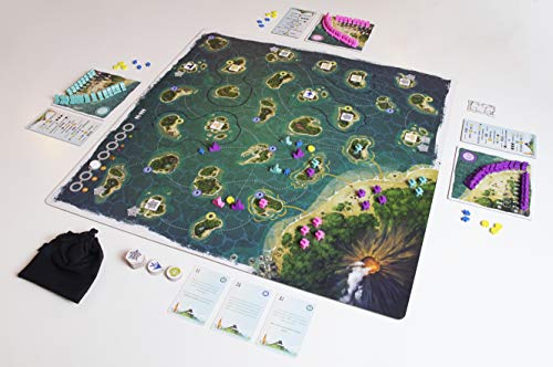 Ludonova Polynesia Board Game | Strategy Board Game | Adventure Game | Interactive Game for Teens and Adults | Ages 14 and up | 2 to 4 Players | Average Playtime 75 Minutes | Made by Ludonova