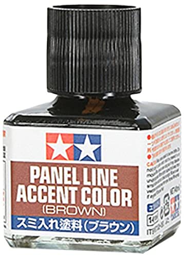 Tamiya Panel Line Accent Color 40ml Brown TAM87132 Plastics Paint Enamels