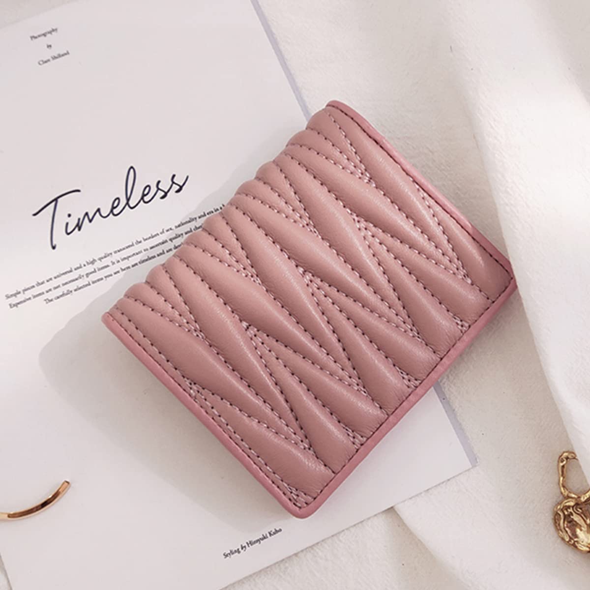 LAORENTOU Cowh Leather Wallet for Women RFID Blocking Wallet Clutch Purses Small Wallets Credit Card Holder Phone Wallet