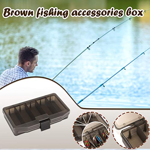Box Sequined Accessory Can Box Storage Hang Multifunctional Fishing Fishing Ice Equipment and Supplies (Brown, One Size)