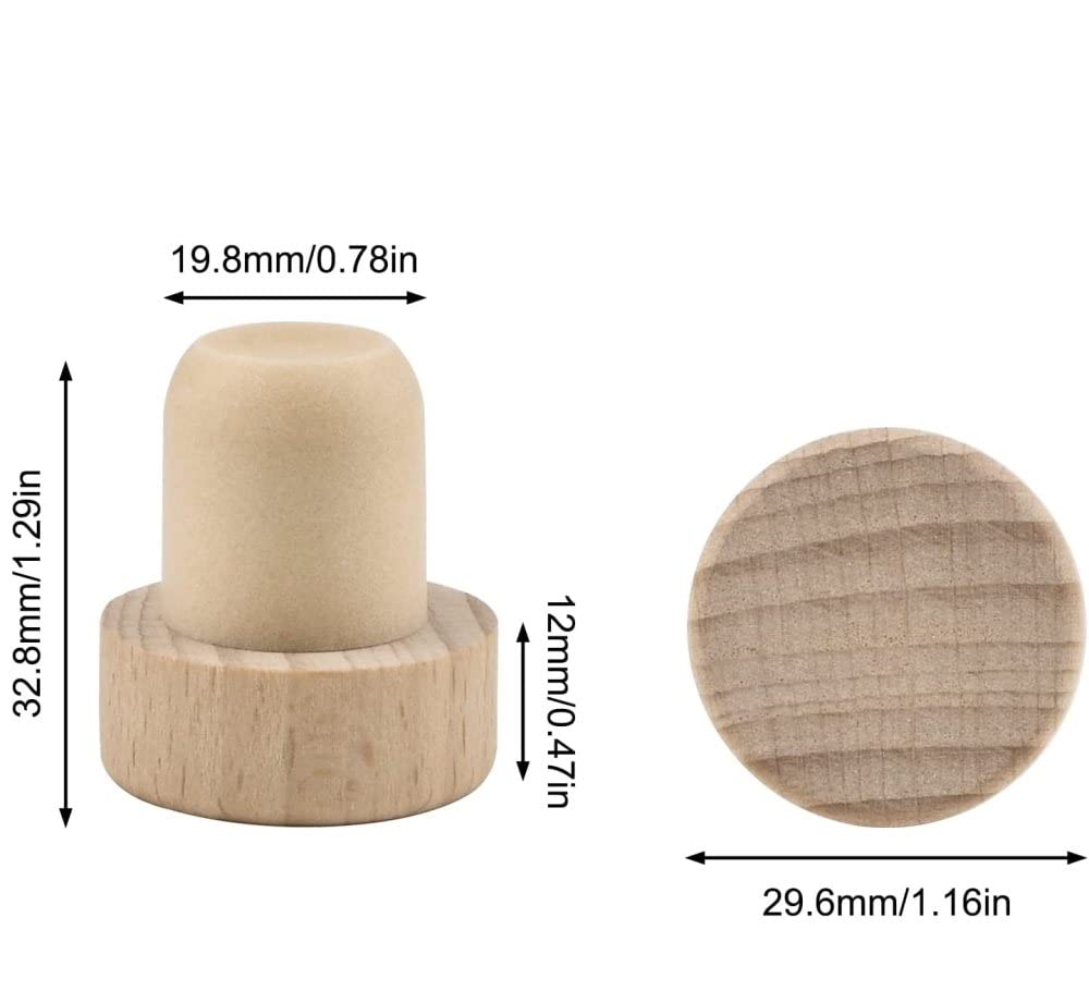Customized Wood Wine Stopper -Wedding Party Favor Decor Personalized Bottle Cork Toppers with Laser Design Name Gift for Guest Wedding Winery Wine Stopper Customization,Custom,30pcs