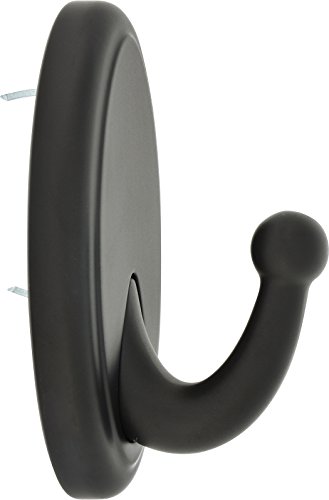 HIGH & MIGHTY 515820 Decorative Metal Hook, Easy Tool-Free Dry Wall Installation, Oval, Holds up to 25lb, Bronze
