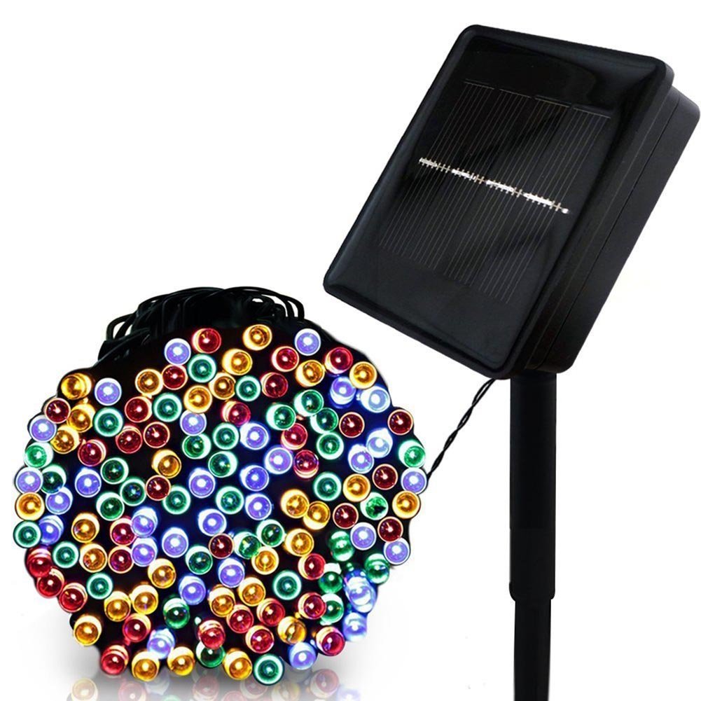MAYSAK Solar String Lights Outdoor Waterproof 100LED 39.4ft Christmas Fairy Lights with 8 Modes Decoration Starry Light for Patio, Lawn, Landscape, Garden, Home, Wedding, Party, Xmas Tree